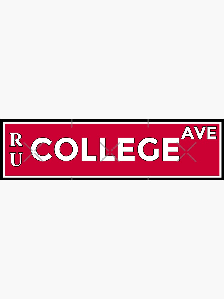 "Rutgers University Sticker" Sticker for Sale by YorkStStudios | Redbubble