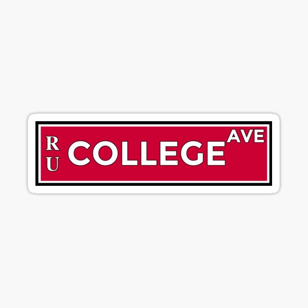 "Rutgers University Sticker" Sticker for Sale by YorkStStudios | Redbubble