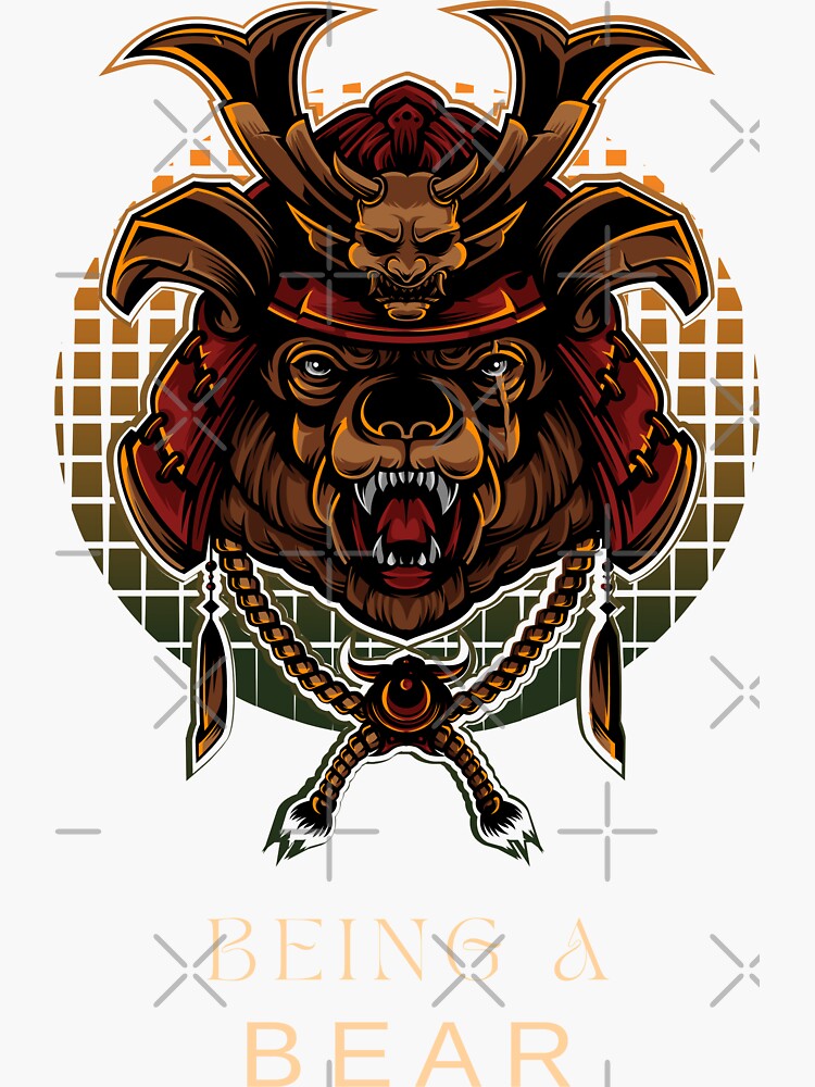 "being a bear" Sticker for Sale by MikeFiji | Redbubble