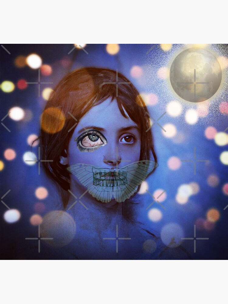 "Collage Angelic Face" Sticker for Sale by Kattcatty | Redbubble