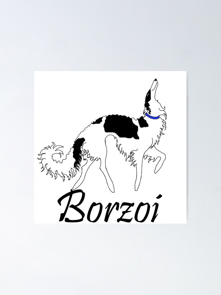 "Tri Borzoi" Poster by tcarey | Redbubble