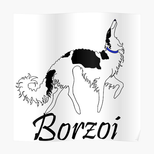 "Tri Borzoi" Poster by tcarey | Redbubble