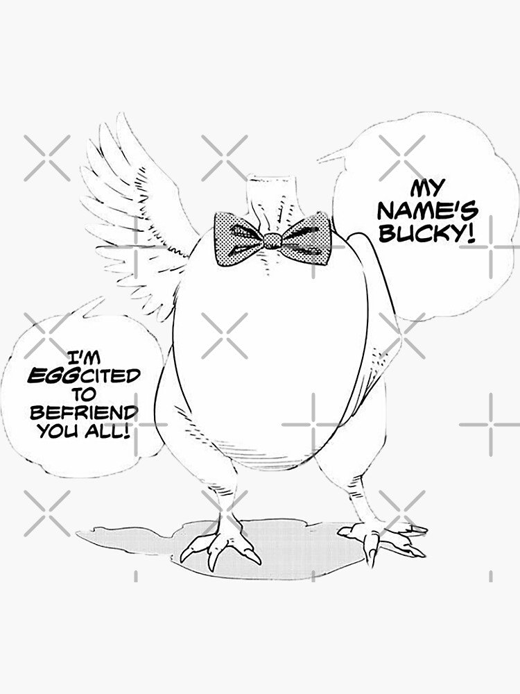 "My names bucky" Sticker for Sale by TheVirtualShop | Redbubble