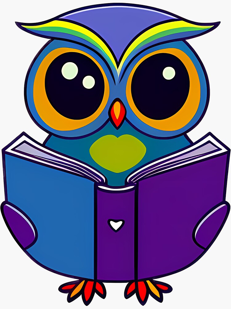 "Cute Owl Design" Sticker for Sale by vladocar | Redbubble