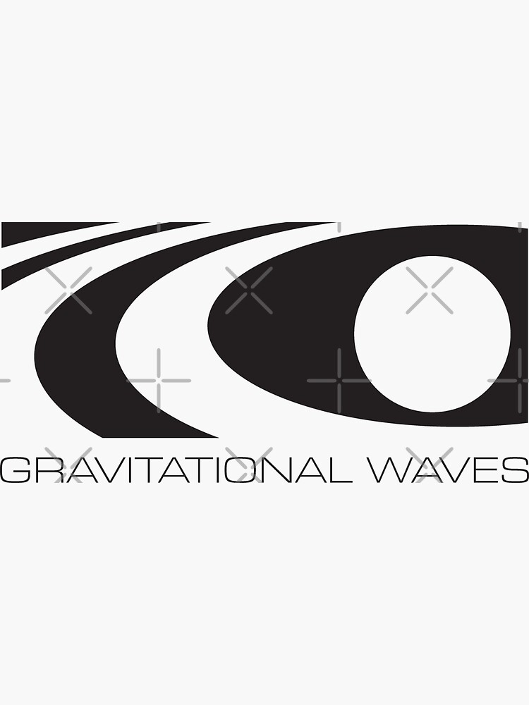 "GRAVITATIONAL WAVES - BLACK HOLE" Sticker for Sale by DAKAstudio ...