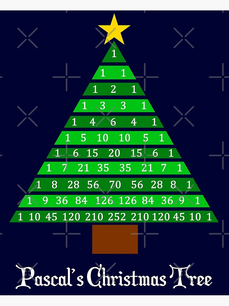 "Pascal's Christmas Tree" Greeting Card for Sale by bethcentral | Redbubble