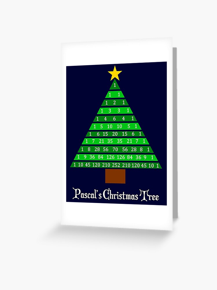 "Pascal's Christmas Tree" Greeting Card for Sale by bethcentral | Redbubble