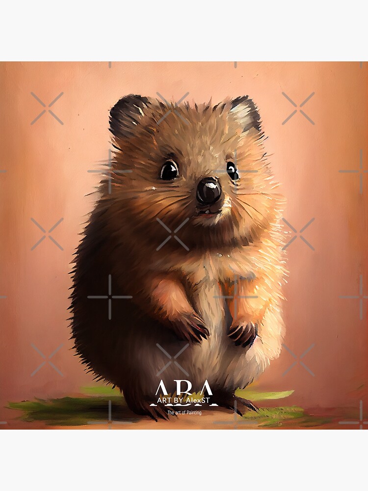 "Oil paint - Quokka" Sticker for Sale by ABArtByAlexST | Redbubble