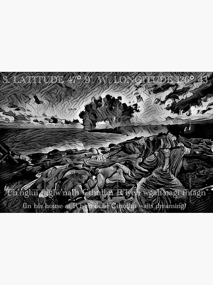 "The Call of Cthulhu, The Sunken Cyclopean City of R'lyeh (Black ...