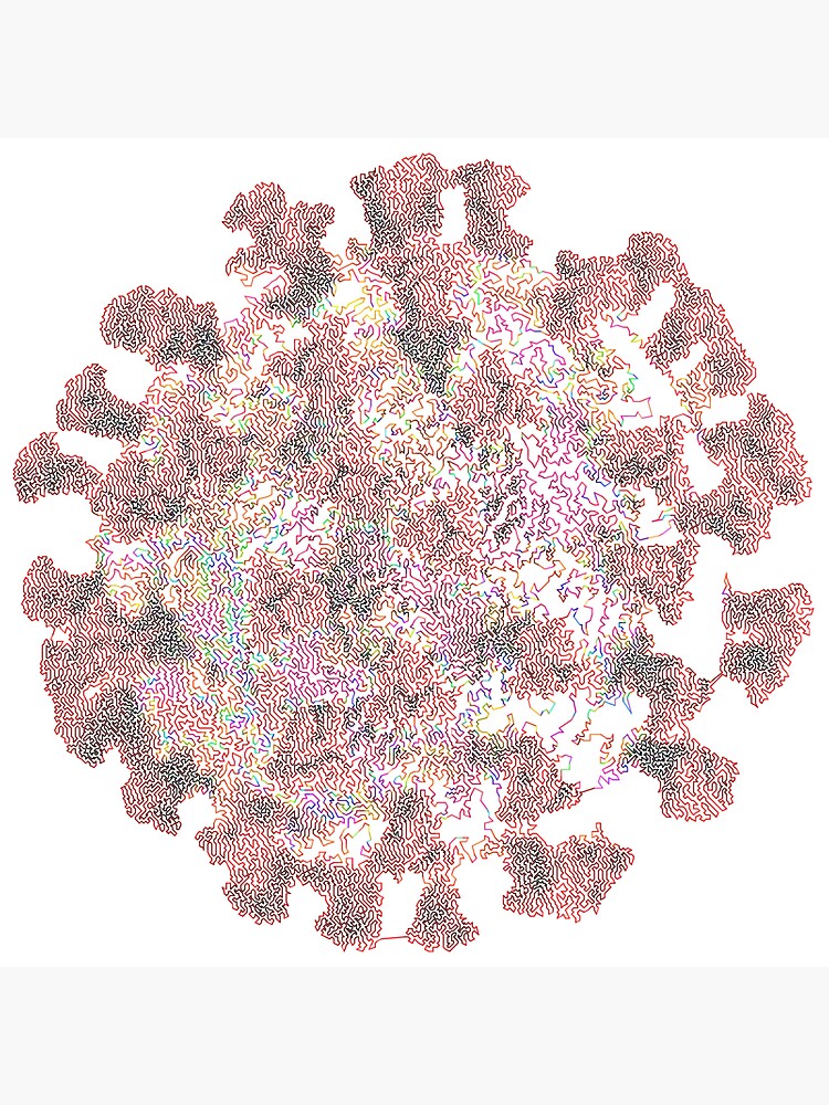 "SARS Cov2 Virus - color TSP-art" Sticker for Sale by virtuPIC | Redbubble