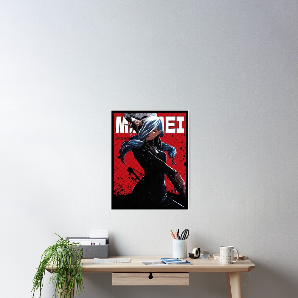 "Mei Mei Jujutsu Kaisen Red Comic Design" Poster for Sale by IkaXII ...