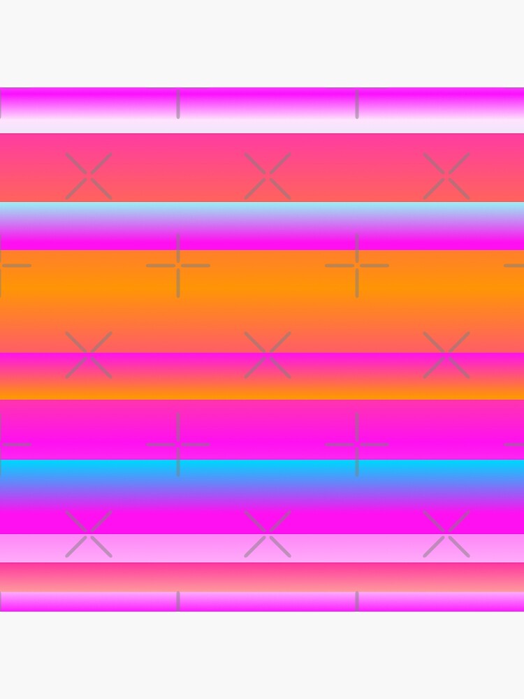"Neon pink color palette line pattern " Poster for Sale by lausn ...