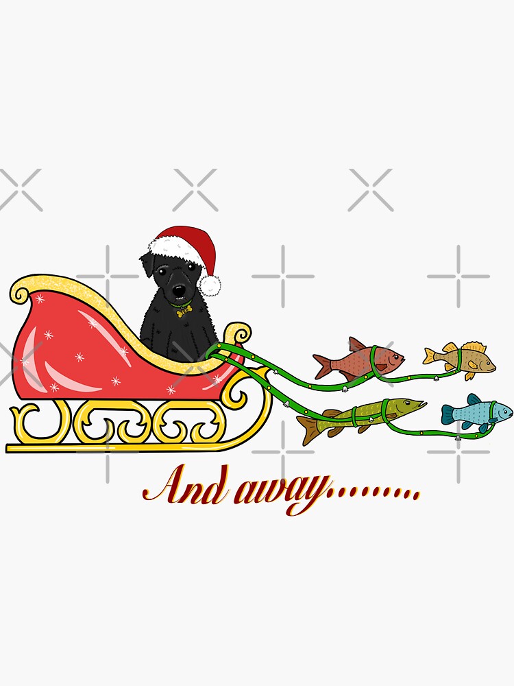 "Ted gone fishing Christmas " Sticker for Sale by davedonut | Redbubble