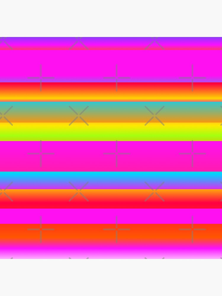 "Neon pink color palette line pattern " Sticker for Sale by lausn ...