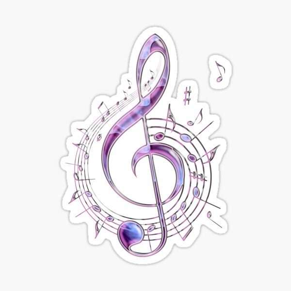 "Musical" Sticker for Sale by AclickVirtual | Redbubble
