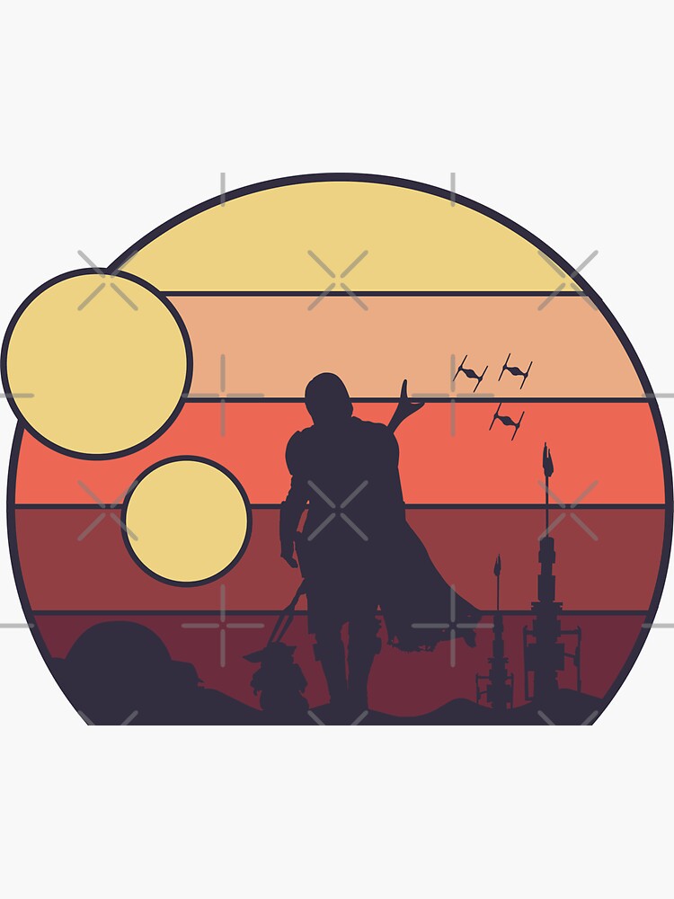 "This is the Way retro vintage sunset " Sticker for Sale by Bishowjit25 ...