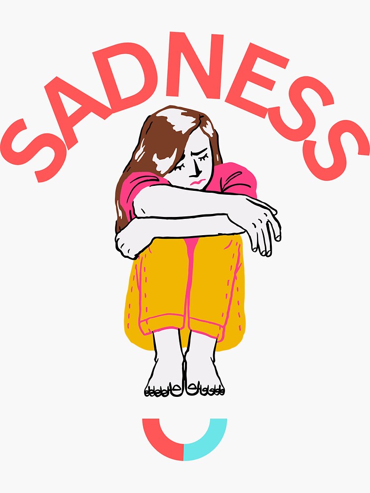 "Sadness and the loss" Sticker for Sale by graphics01 | Redbubble