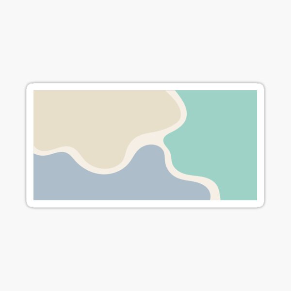 "Liquid Simple 3 Color" Sticker for Sale by RickArl | Redbubble
