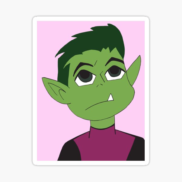 "Beast Boy" Sticker for Sale by MarinaRios | Redbubble