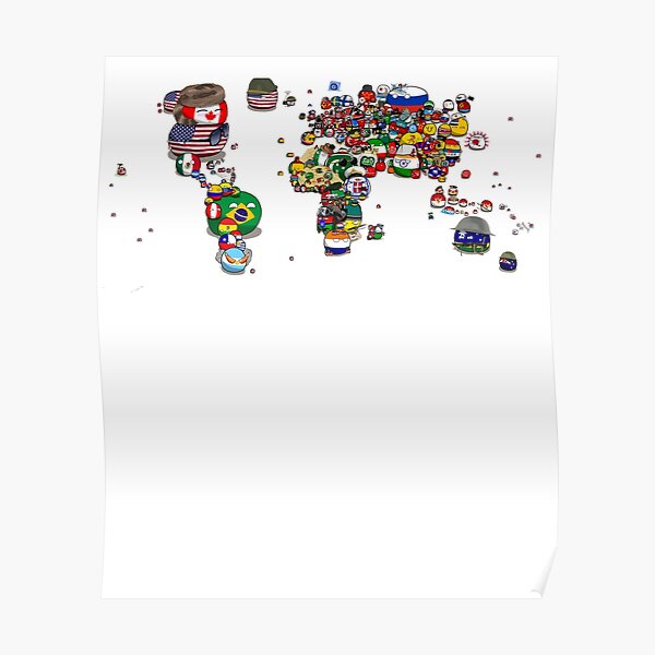 "Countryballs pack " Poster for Sale by USAPRIDE22 | Redbubble