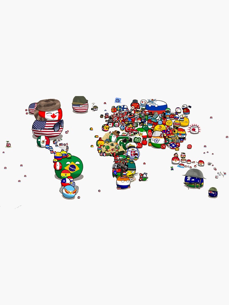 "Countryballs pack " Sticker for Sale by USAPRIDE22 | Redbubble