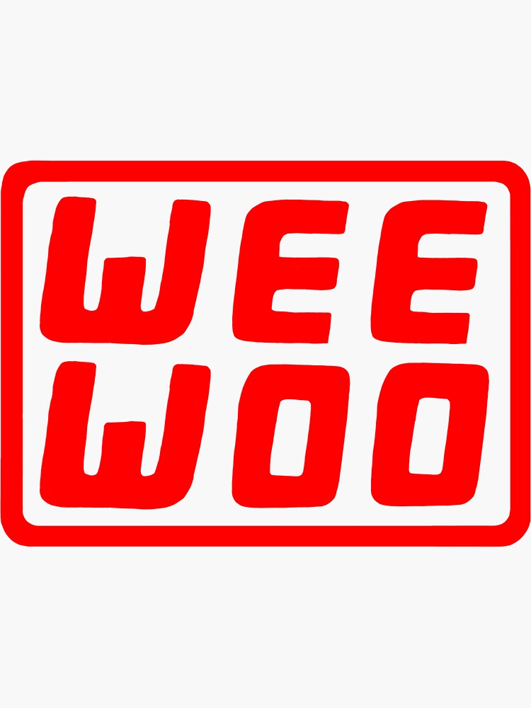 "Weewoo weewoo (9-1-1)" Sticker for Sale by CryptidsInCrocs | Redbubble
