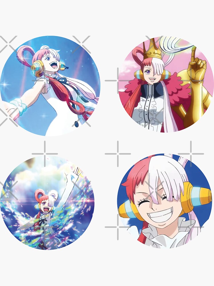 "pack Uta from anime one piece" Sticker for Sale by titan-anime | Redbubble