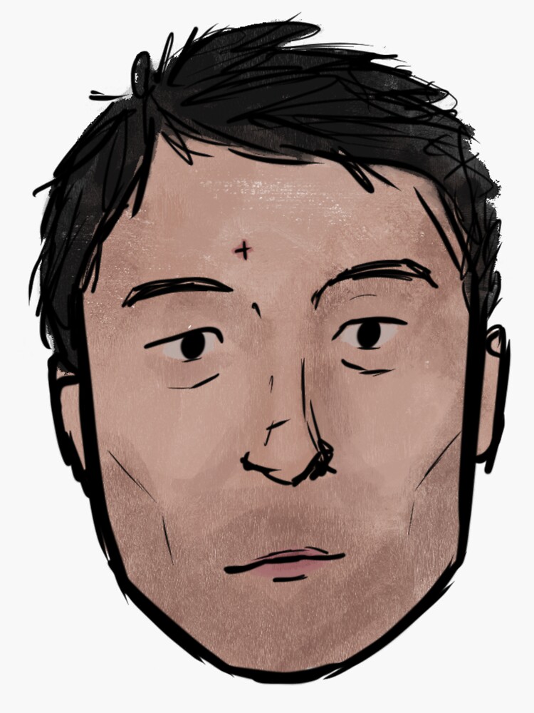 "Howard ‘Chimney’ Han" Sticker for Sale by CryptidsInCrocs | Redbubble