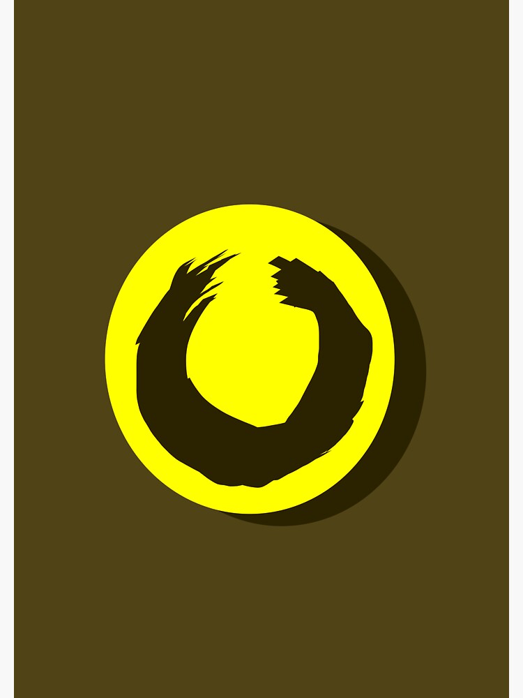 "Moon Enso" Sticker for Sale by Daiten | Redbubble