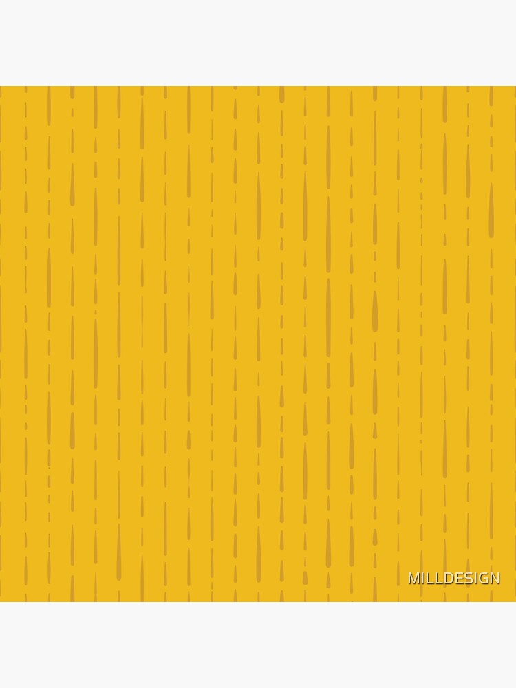 "Yellow hand drawn dashed stripe." Sticker for Sale by MILLDESIGN ...