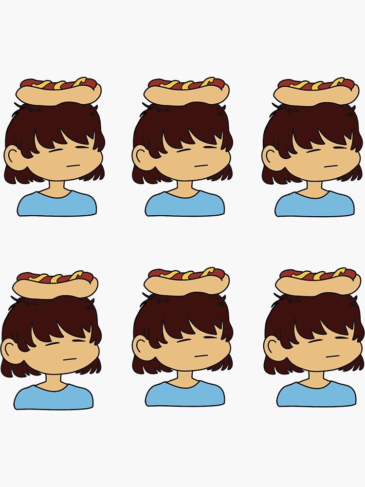 "Hotdog Frisk Undertale" Sticker for Sale by bathsprite | Redbubble