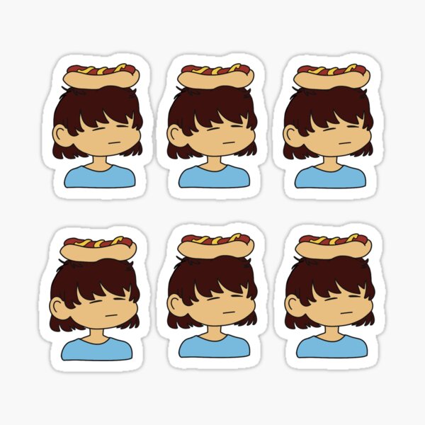 "Hotdog Frisk Undertale" Sticker for Sale by bathsprite | Redbubble