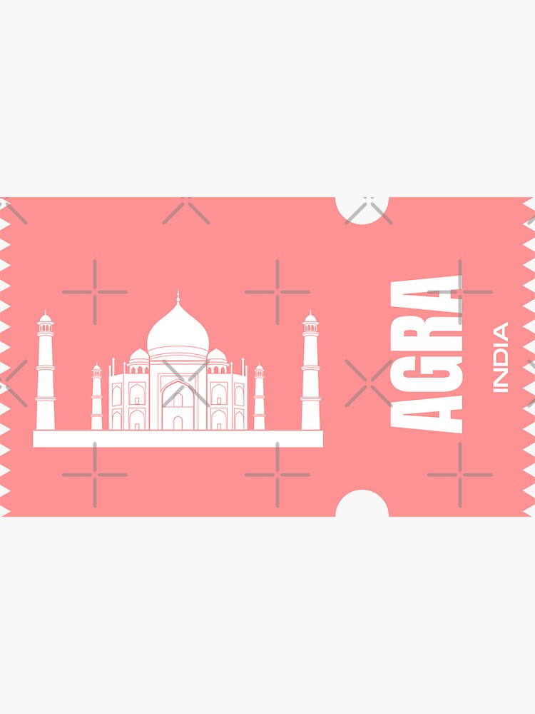 "Agra Ticket" Sticker for Sale by Designs-io | Redbubble