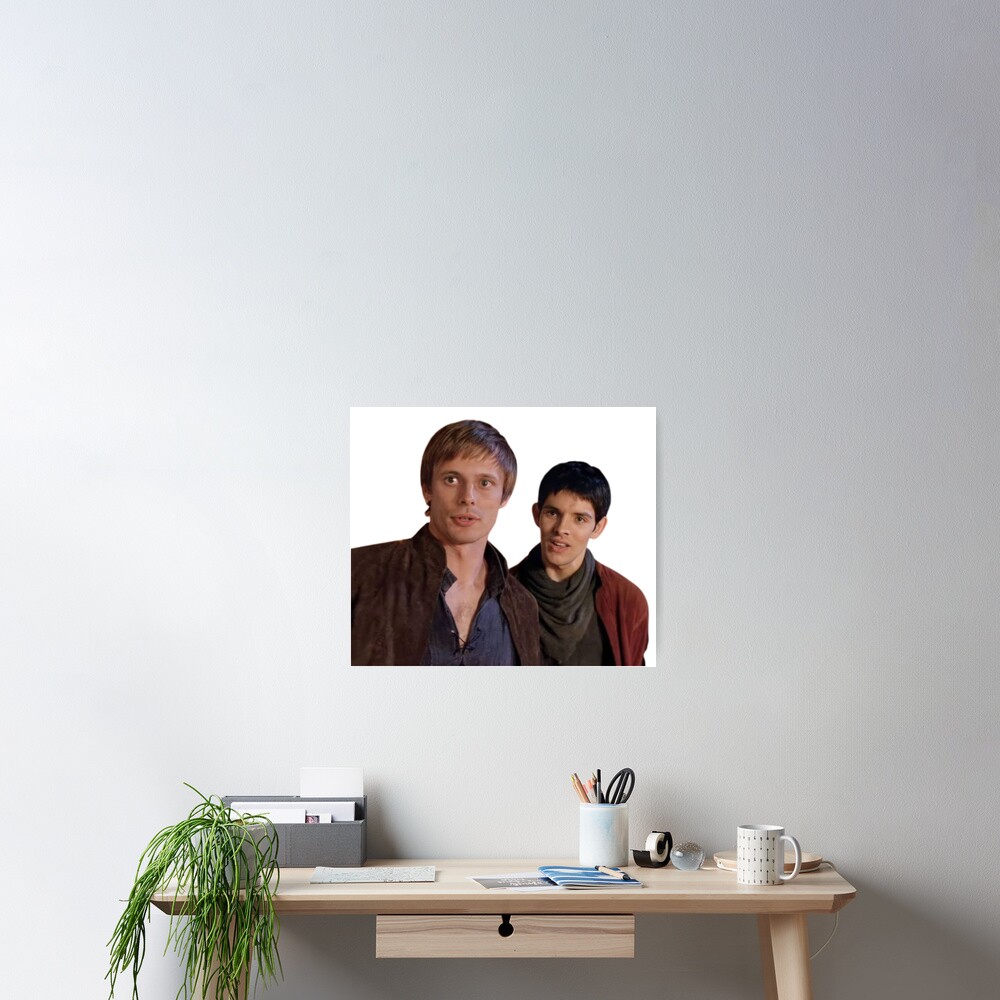 "BBC Merlin Arthur and Merlin Sticker" Poster for Sale by pendragon5 ...