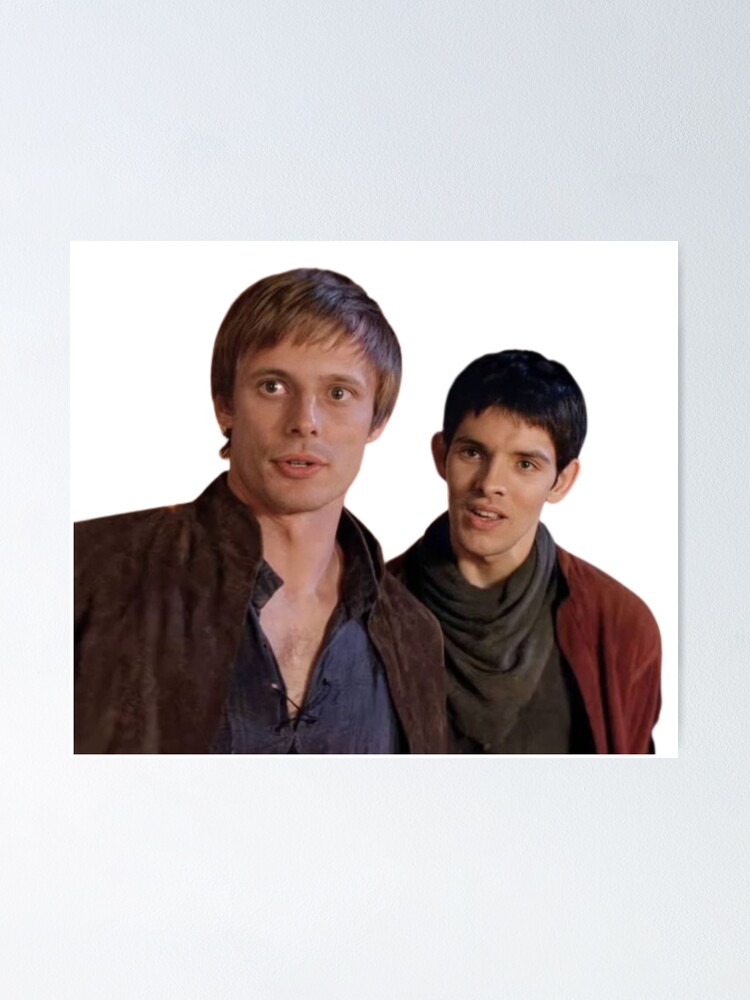 "BBC Merlin Arthur and Merlin Sticker" Poster for Sale by pendragon5 ...