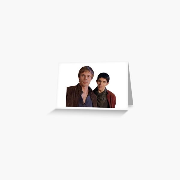 "BBC Merlin Arthur and Merlin Sticker" Greeting Card for Sale by ...