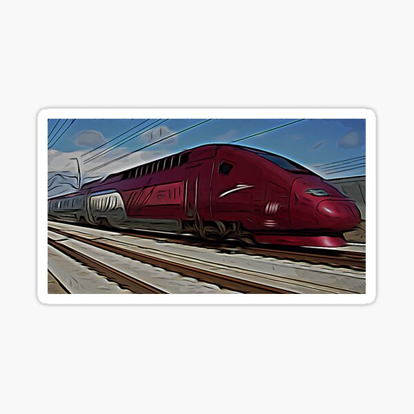 "Belgian High Speed Train" Sticker for Sale by PetrusijanA | Redbubble