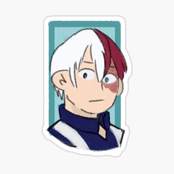 "Todoroki Shoto" Sticker by Brassimania | Redbubble
