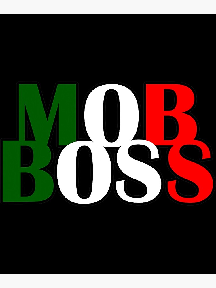 "Mob Boss Italian Flag 1920s Costume Mafia Party" Poster for Sale by ...