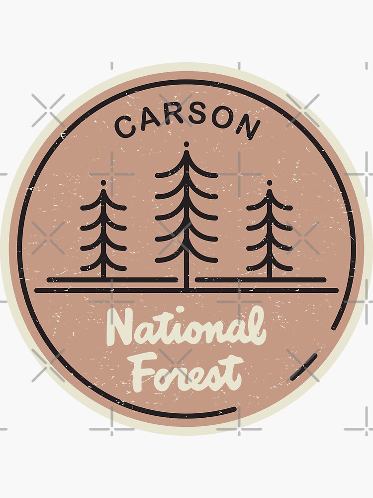 "Carson National Forest" Sticker for Sale by studio838 | Redbubble
