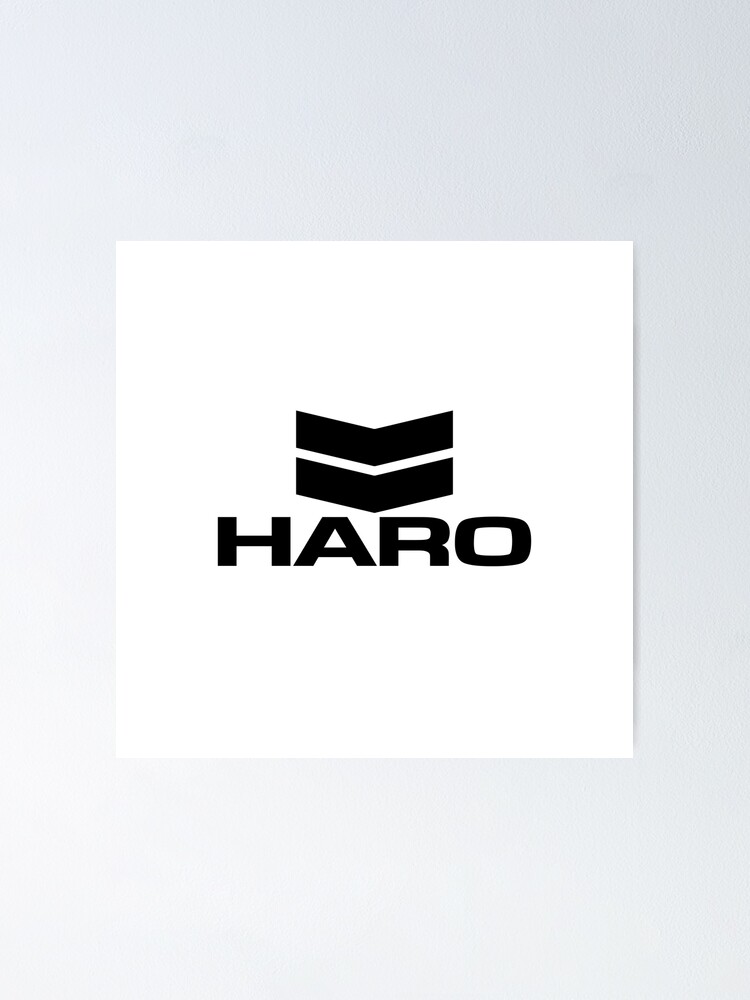 "black haro logo" Poster for Sale by mariahorisson | Redbubble