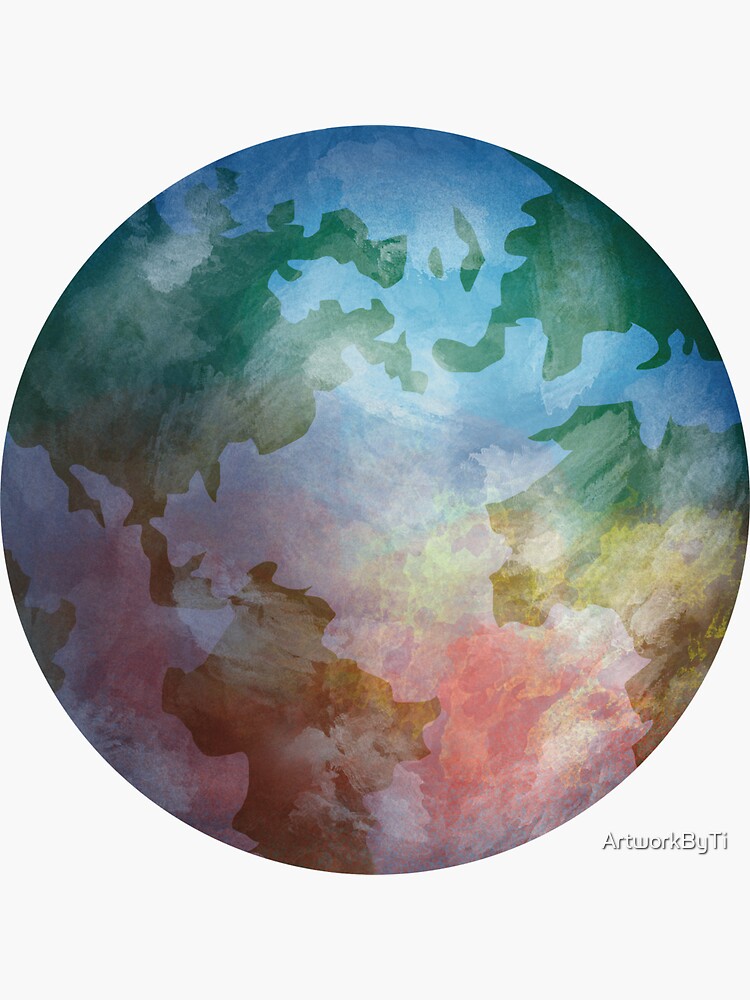 "Planet Earth" Sticker for Sale by ArtworkByTi | Redbubble