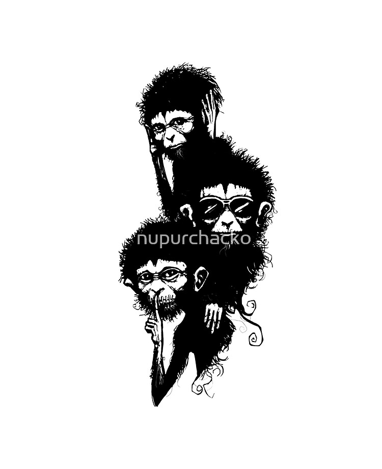 "3 wise monkeys" iPad Case & Skin for Sale by nupurchacko | Redbubble