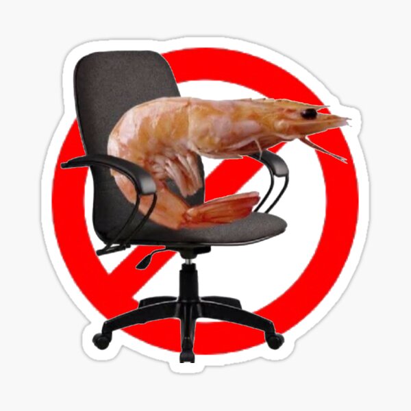 "Sit up straight shrimp posture " Sticker for Sale by Maddy0410 | Redbubble