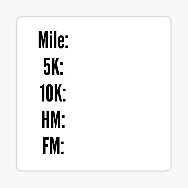 "Running PB Board" Sticker for Sale by RunnersHigh-- | Redbubble