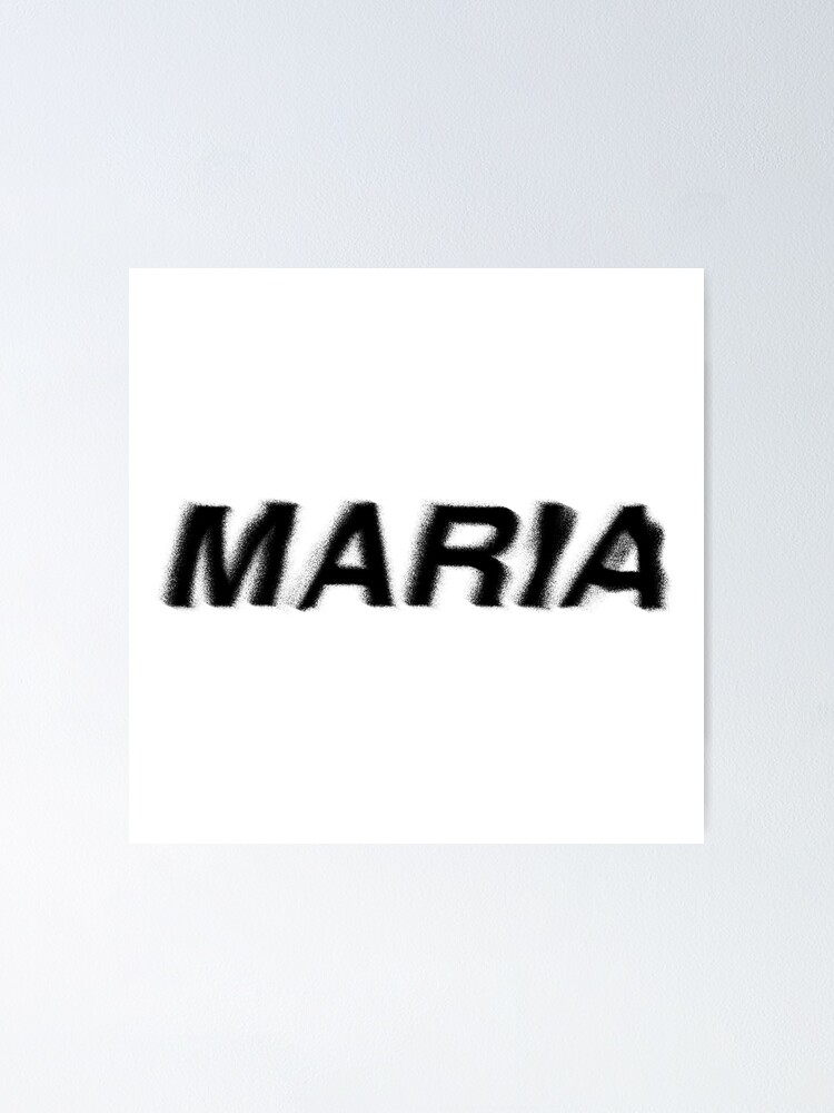 "maria" Poster for Sale by aaau | Redbubble