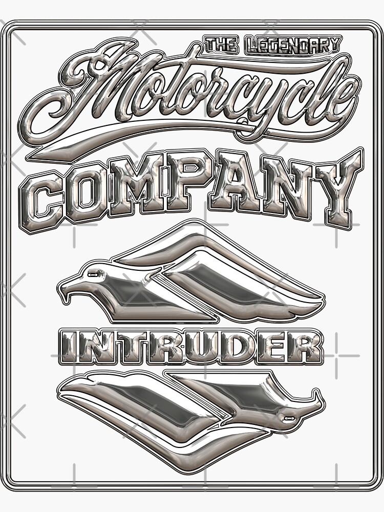 "Legendary Motorcycle Company Intruder 1 chrome" Sticker for Sale by ...