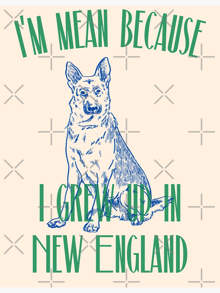 Noah Kahan Im Mean Because I Grew Up In New England Lyric Print Sticker For Sale By Csloss