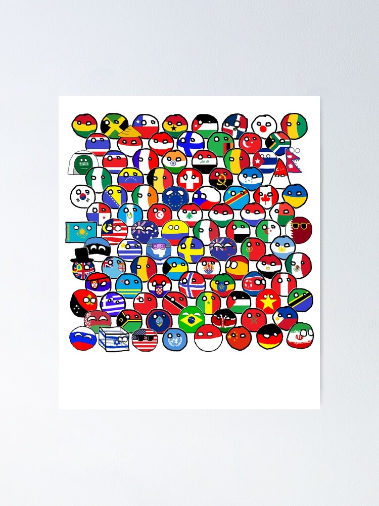 " Countryballs pack " Poster for Sale by USAPRIDE22 | Redbubble