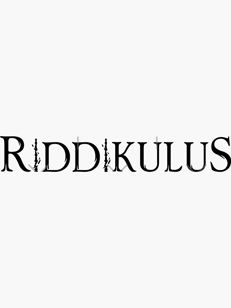 "Riddikulus" Sticker for Sale by spencerchri | Redbubble